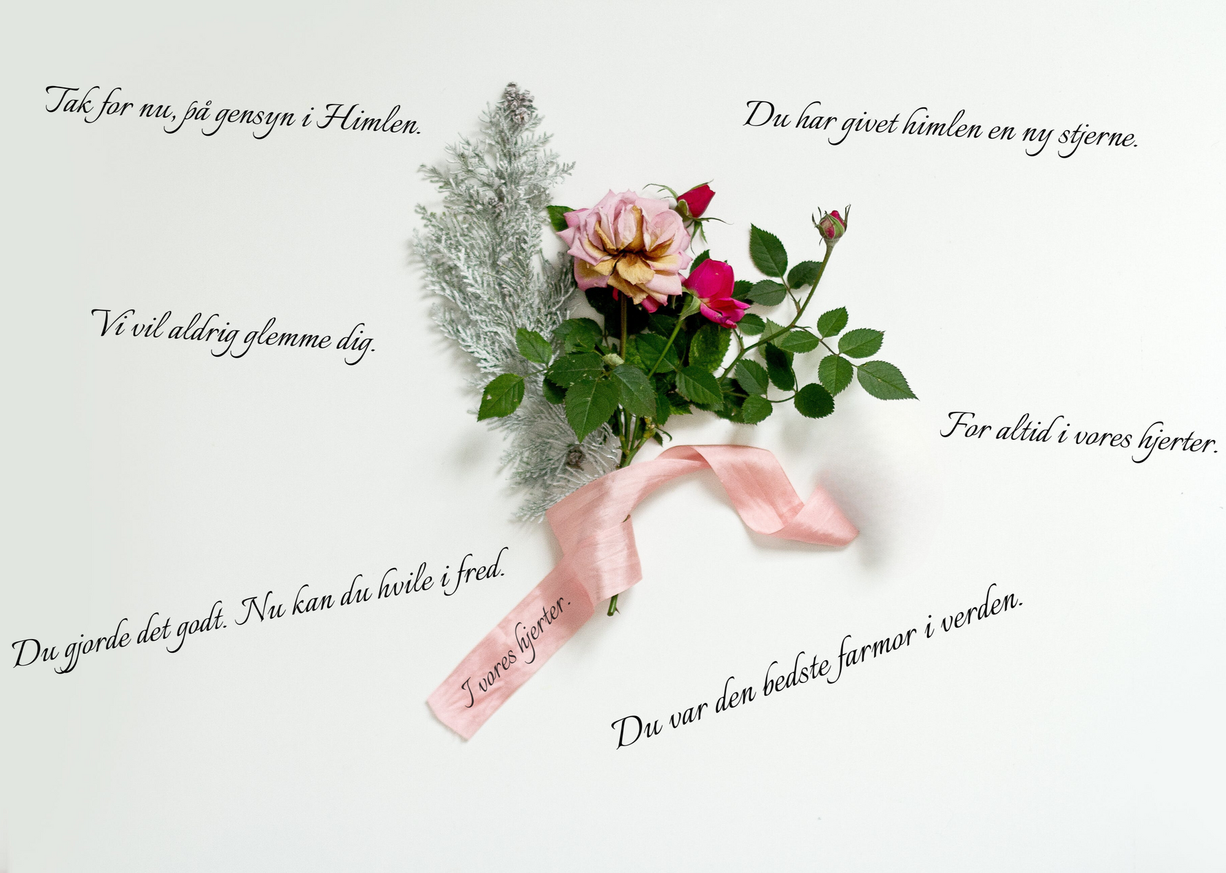 Hvad skriver man på en bårebuket? - Tekst til begravelse